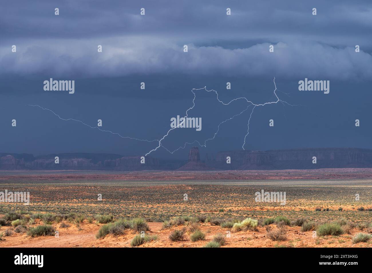 Desert lightning storm hi-res stock photography and images - Alamy