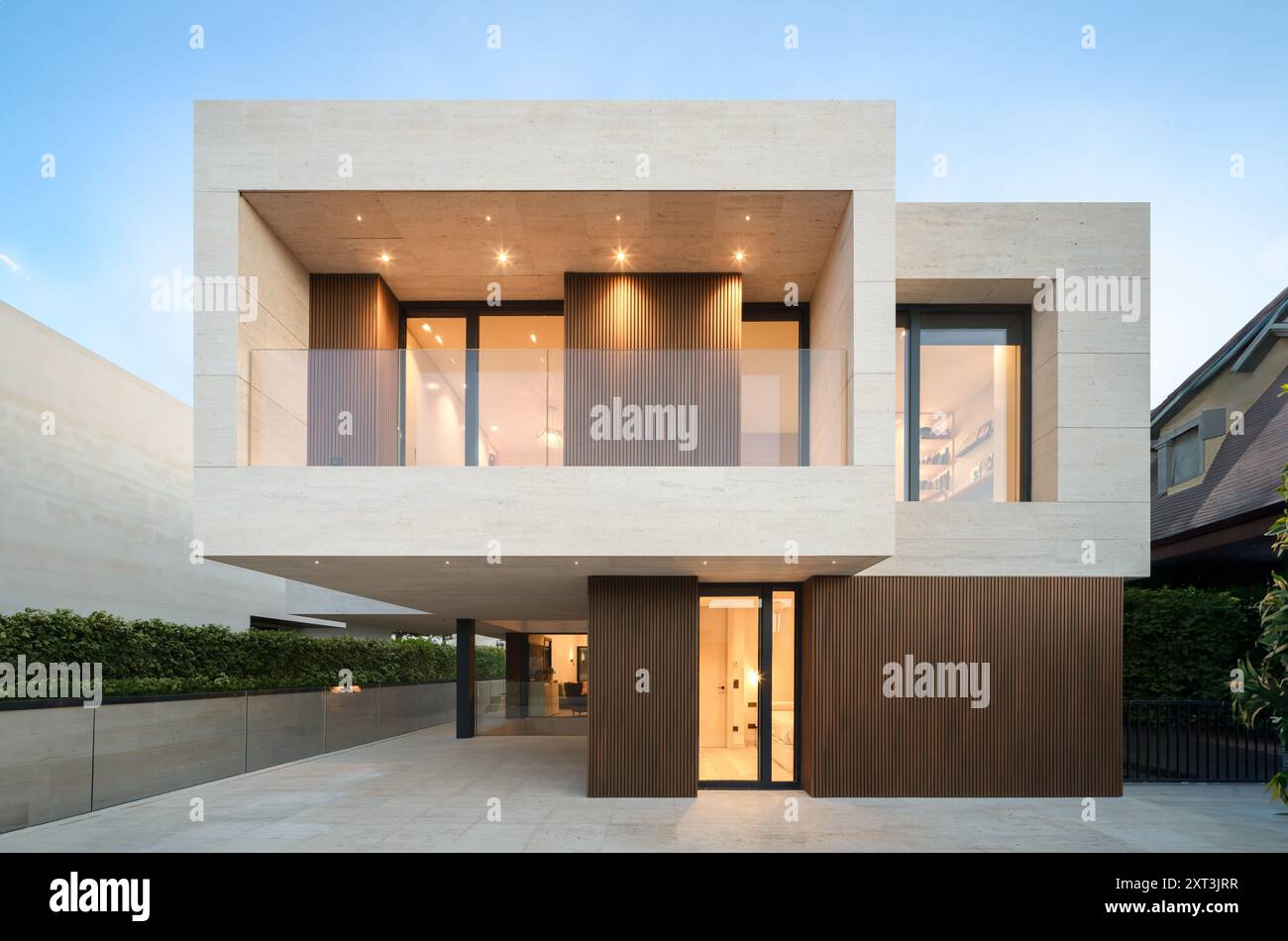 A stunning example of modern architecture, this home features a ...