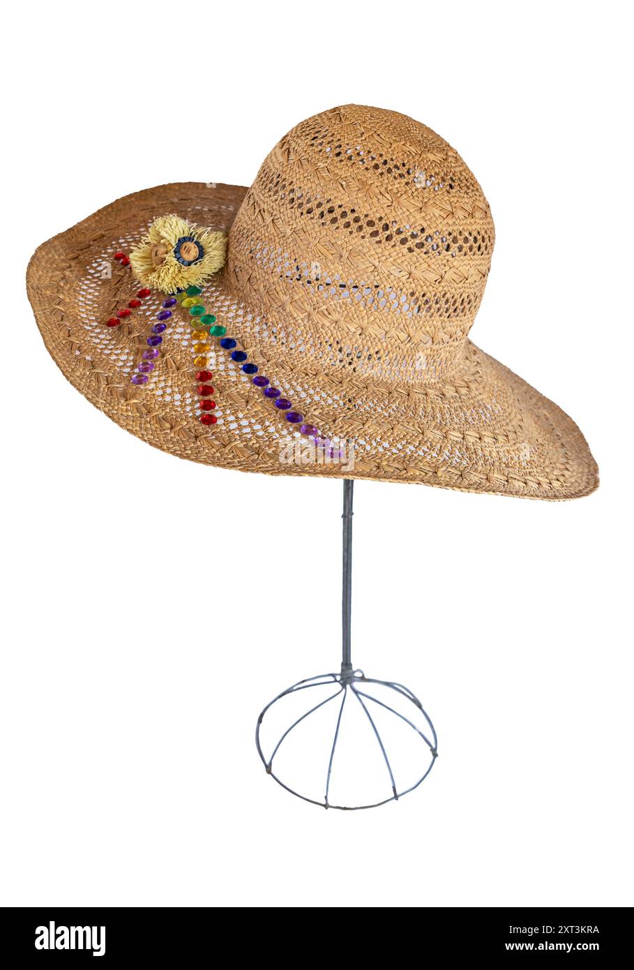 Summer woman fancy hat Cut Out Stock Images & Pictures - Alamy