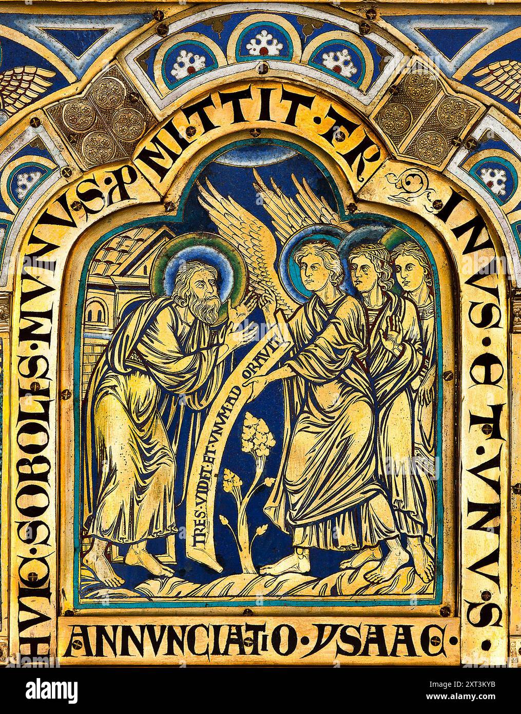 The Verdun Altar: The announcement of Isaac's Birth to Abraham, 1181 ...