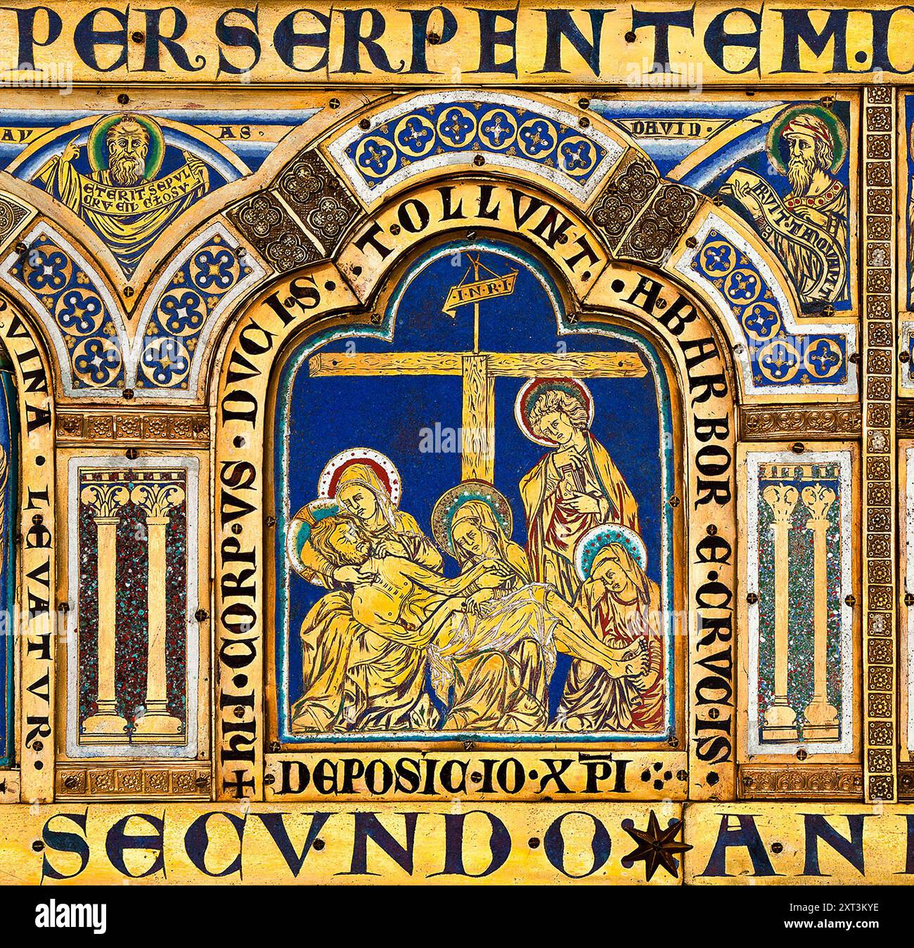 The Verdun Altar: The Descent from the Cross, 1181. Found in the ...