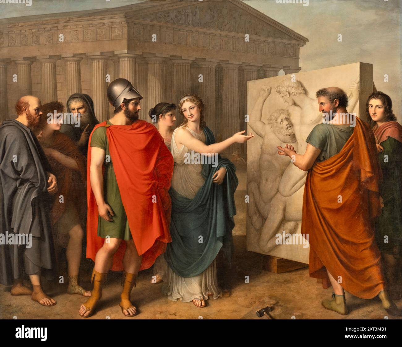 Pericles admires the works of Phidias at the Parthenon, 1811-1813 ...