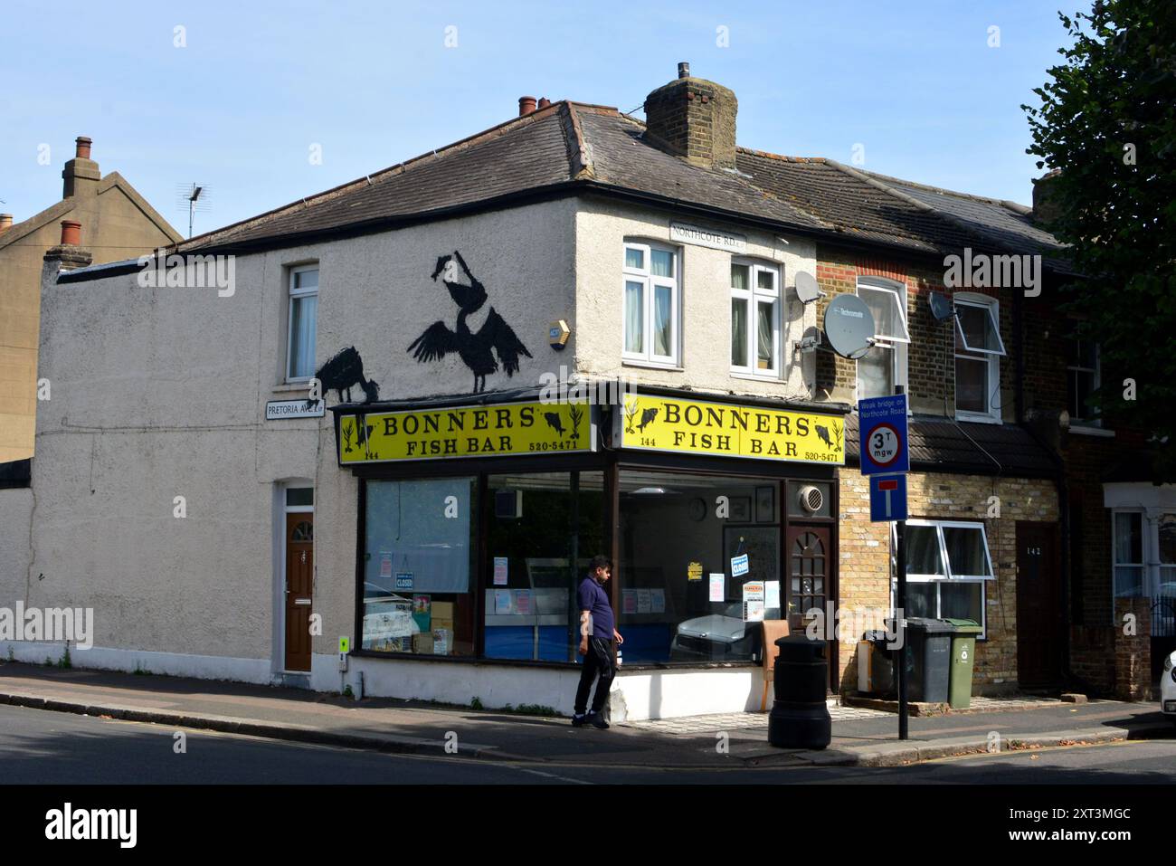 London, UK. 13th Aug, 2024. Banksy's animal-themed street art spree ...