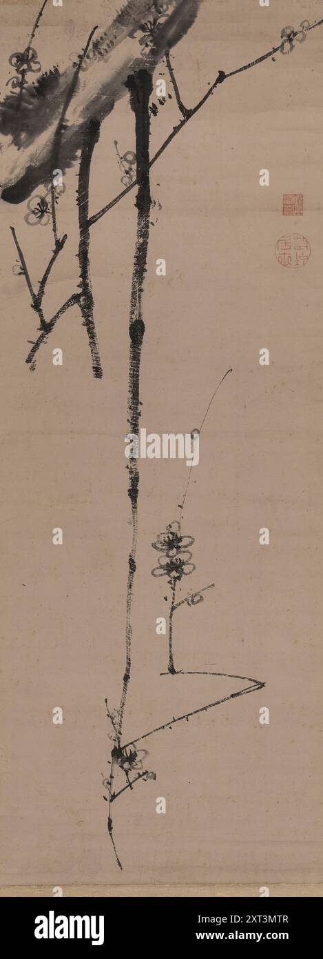 Branches of flowering plum, . Found in the Collection of the Collezione ...