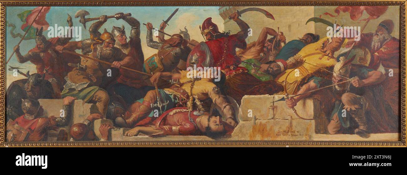 The storming of Melk by Margrave Leopold I of Babenberg, 1937. Found in ...