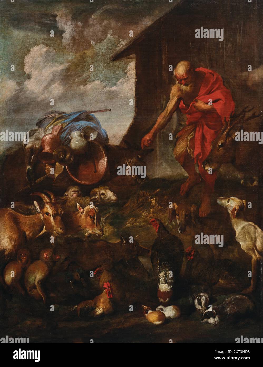 Animals Entering the Ark of Noah, Late 1650s-early 1660s. Found in the ...