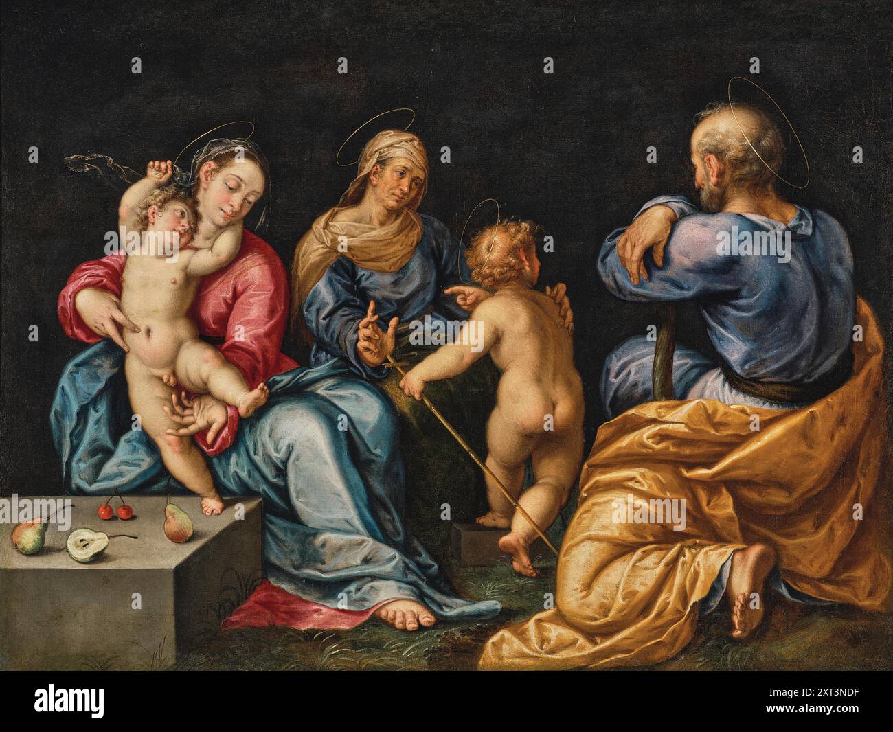 The Holy Family with Saint Anne and the Infant Saint John the Baptist ...