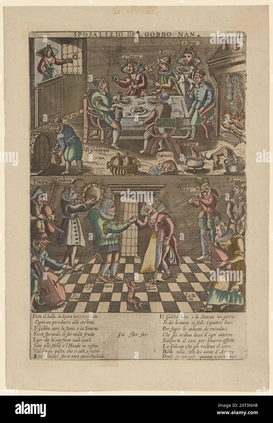 Sposalizio del gobbo nan (The Wedding of the Hunchback) , c1535-1540 ...