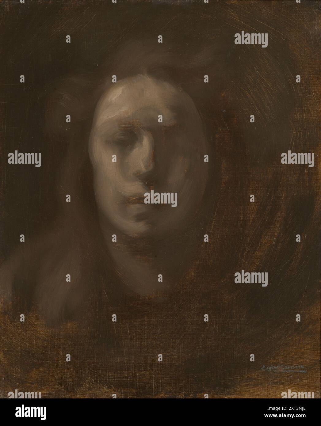 Girl with her Hair Down, 1900-1905. Found in the Collection of the ...