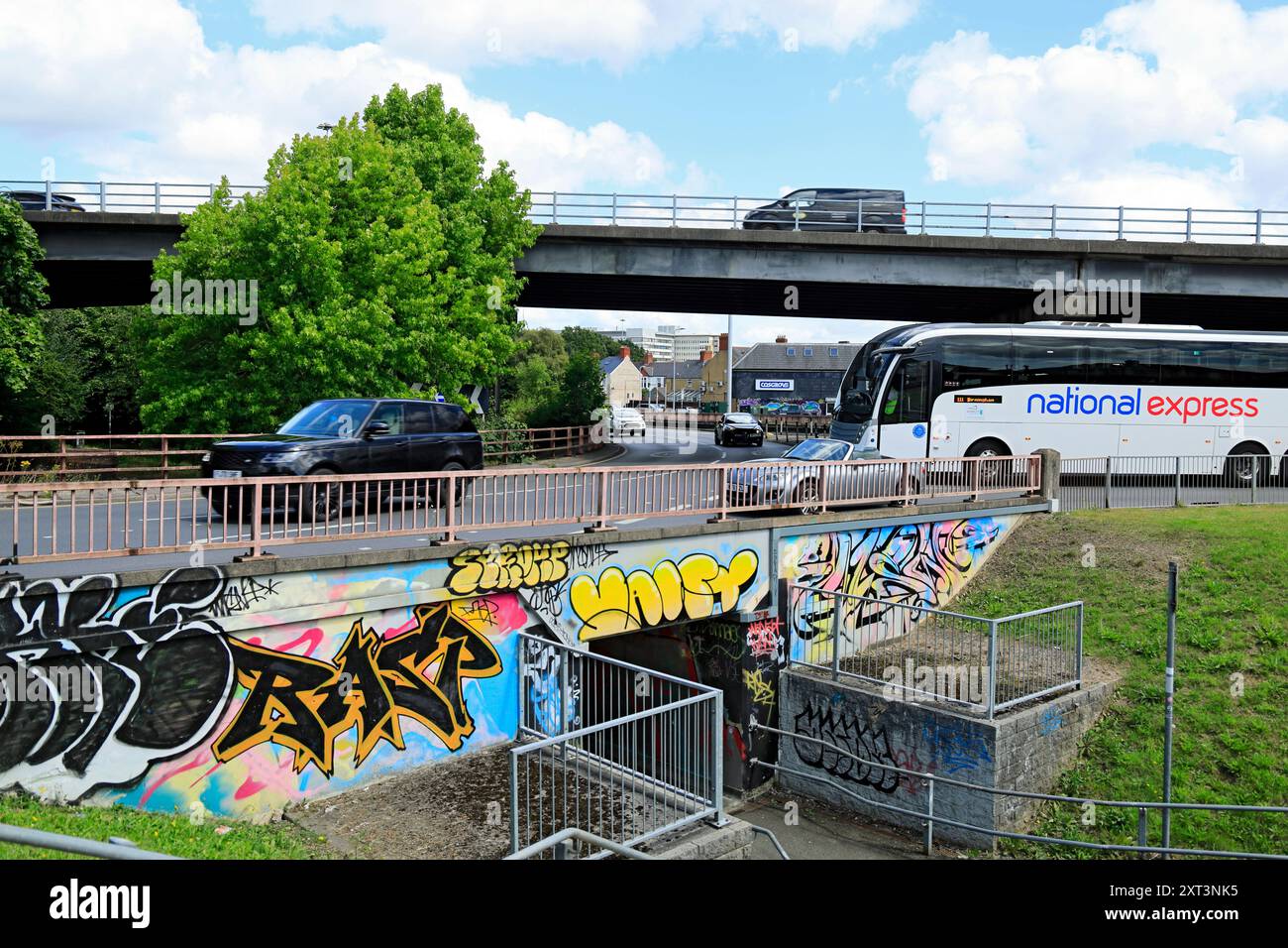 Gabalfa interchange, Cardiff, South Wales Stock Photo - Alamy
