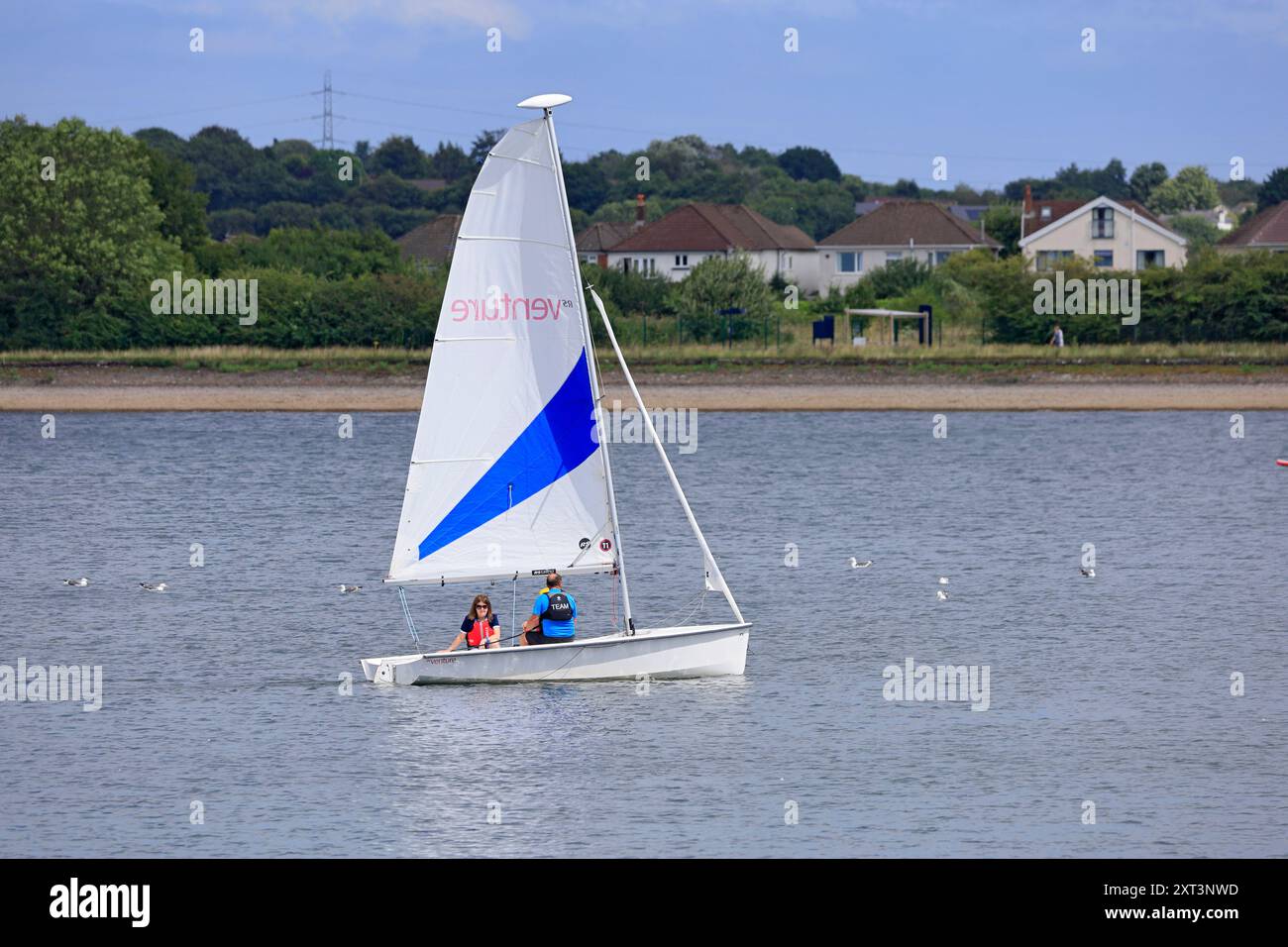 Sailing dinghy, Llanishen reservoir, Lisvane And Llanishen Reservoirs ...