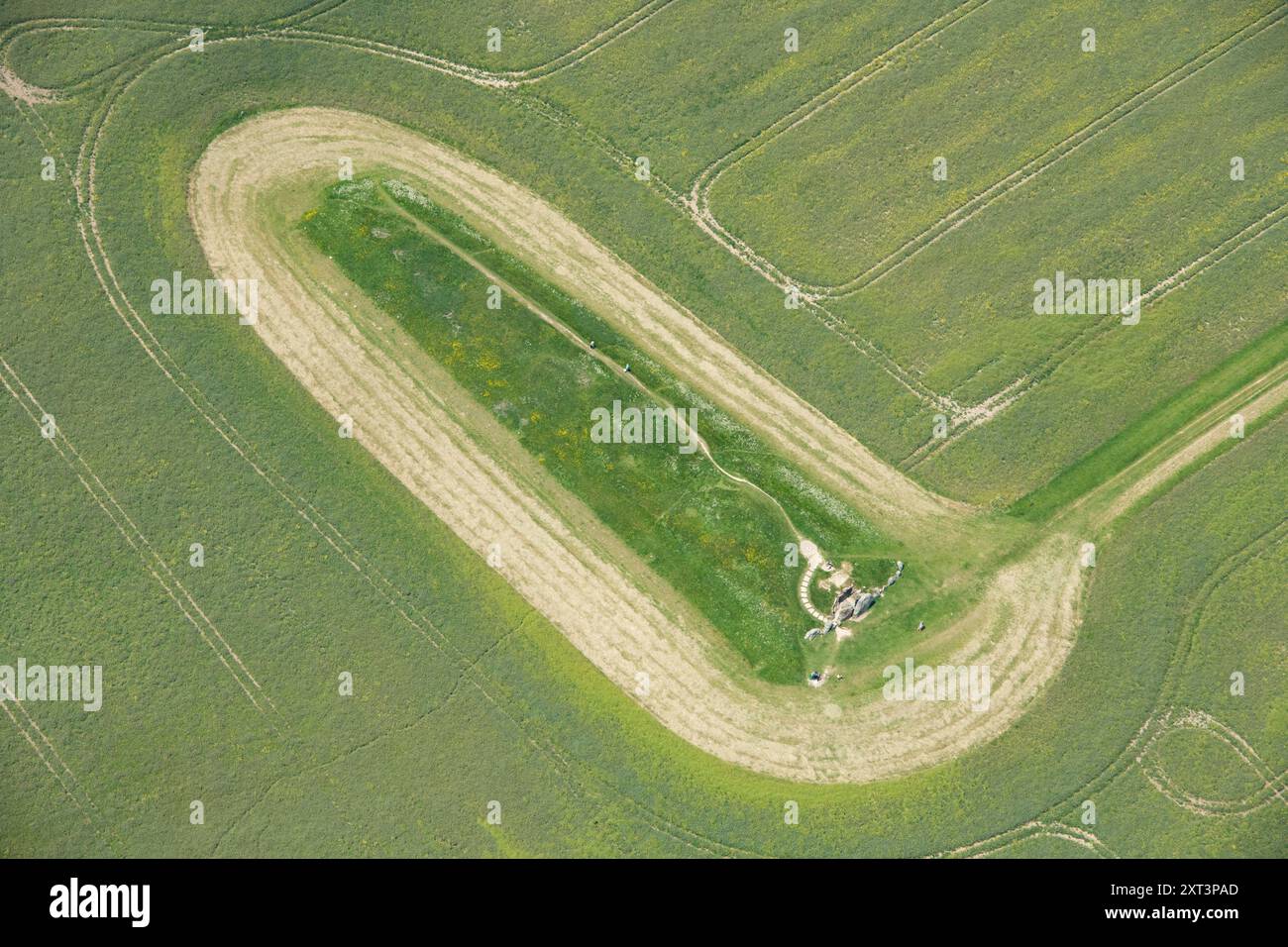 West Kennet Long Barrow, a Neolithic chambered burial mound, Wiltshire ...