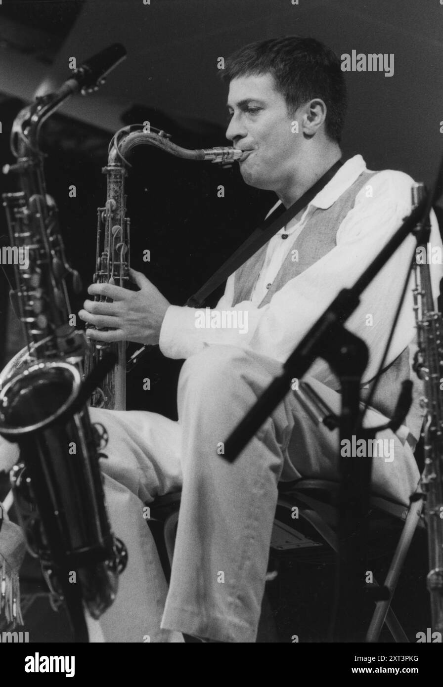 Dave O'Higgins, Brecon Jazz Festival, 1995 Stock Photo - Alamy