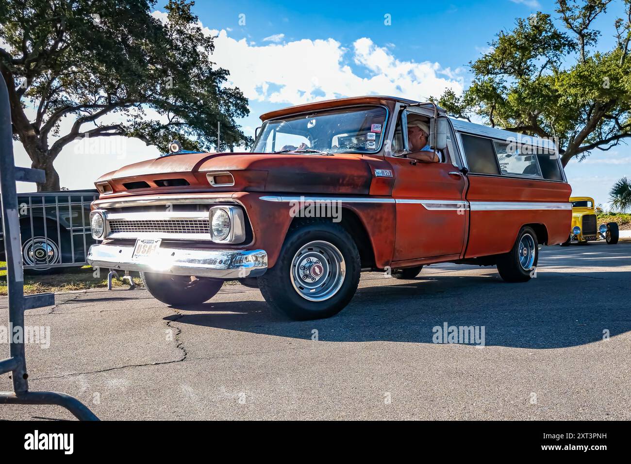 Gulfport, MS - October 02, 2023: Low perspective front corner view of a ...