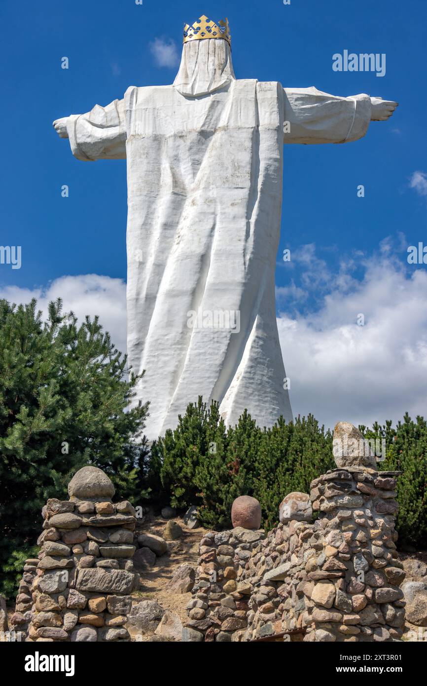SWIEBODZIN, POLAND, JULY 19 2024, Monument of Christ the King, a statue ...