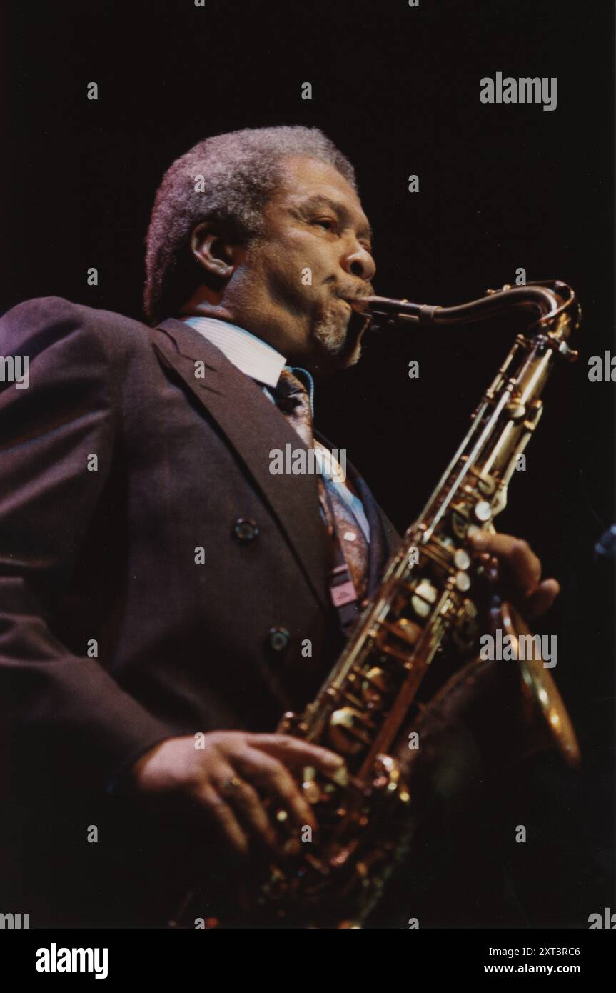 Frank Foster, Count Basie Band, Dominion Theatre, London, 1990 Stock ...