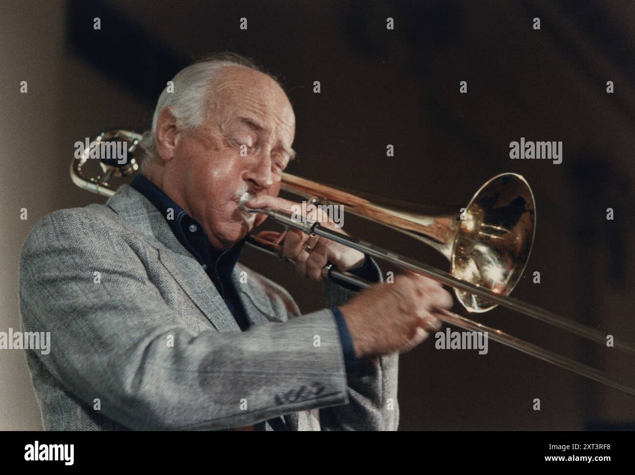 George Chisholm, Edinburgh Jazz Festival, 1986 Stock Photo - Alamy
