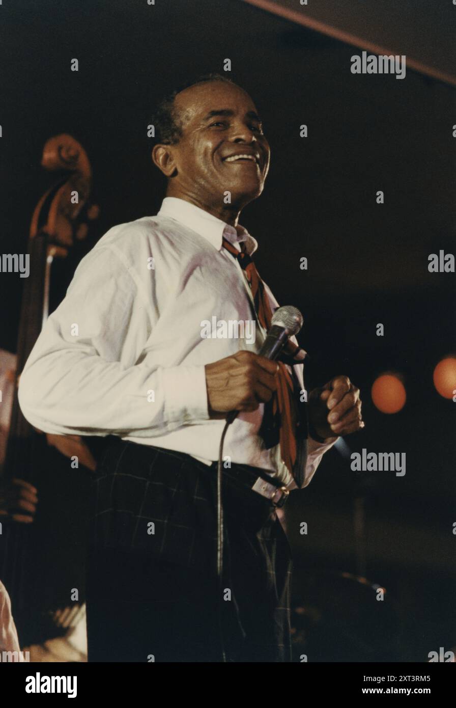 Jon Hendricks, North Sea Jazz Festival, Netherlands, 1991 Stock Photo ...