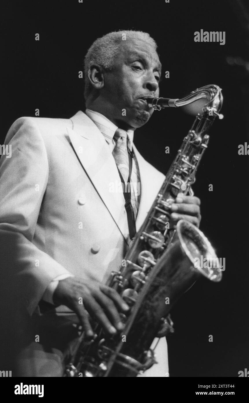 Teddy Edwards, North Sea Jazz Festival, Netherlands, 1994 Stock Photo ...
