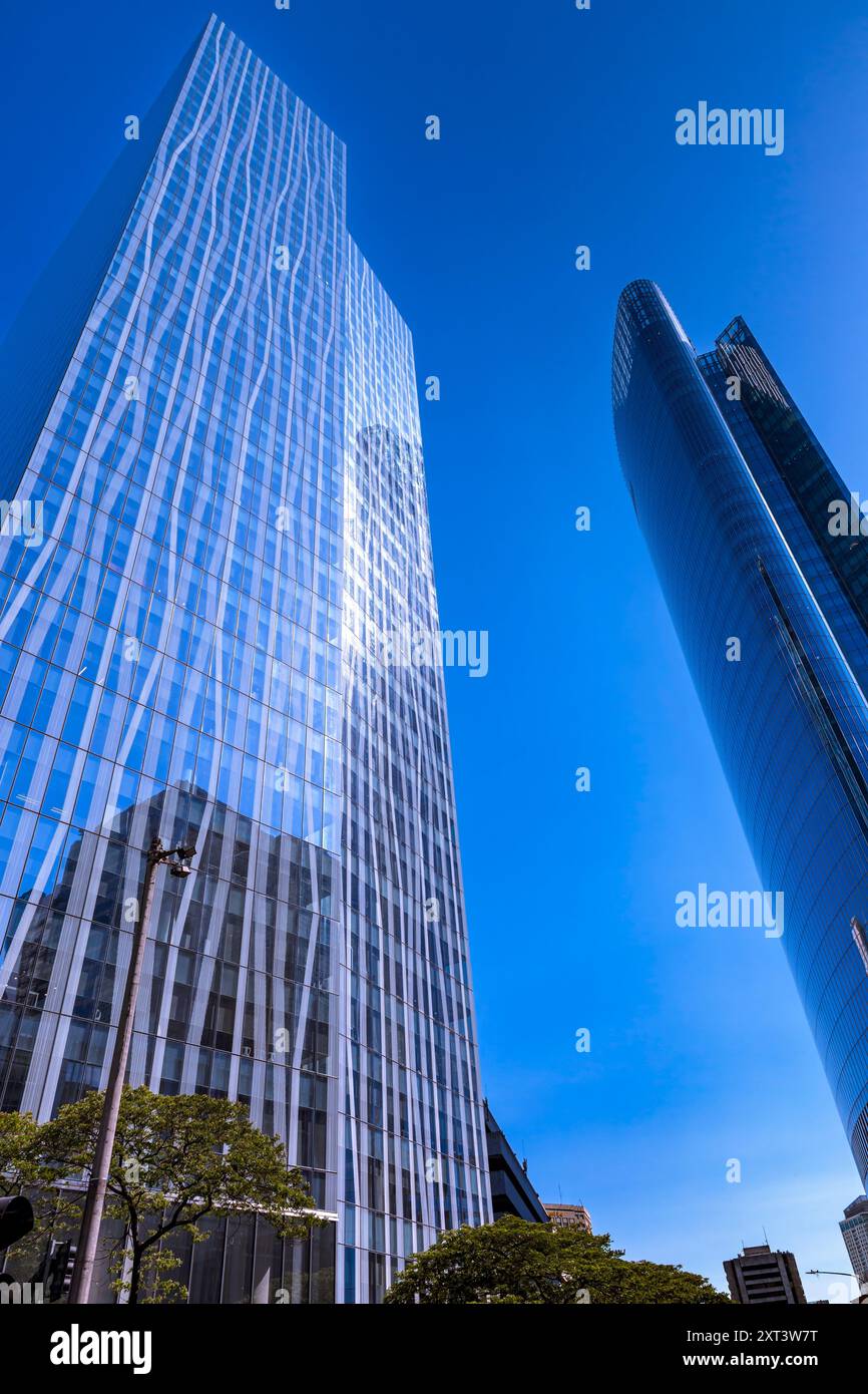 Makati city landscape, buildings, architecture and skyline around Ayala ...
