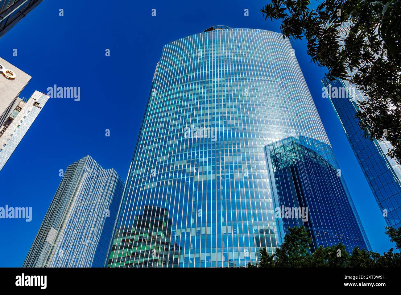 Makati city landscape, buildings, architecture and skyline around Ayala ...