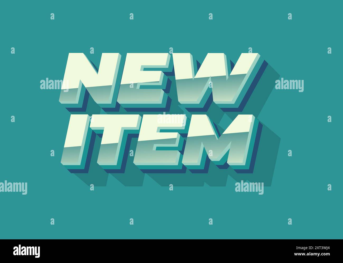 New item. Text effect design in 3D style for print ad purpose Stock ...