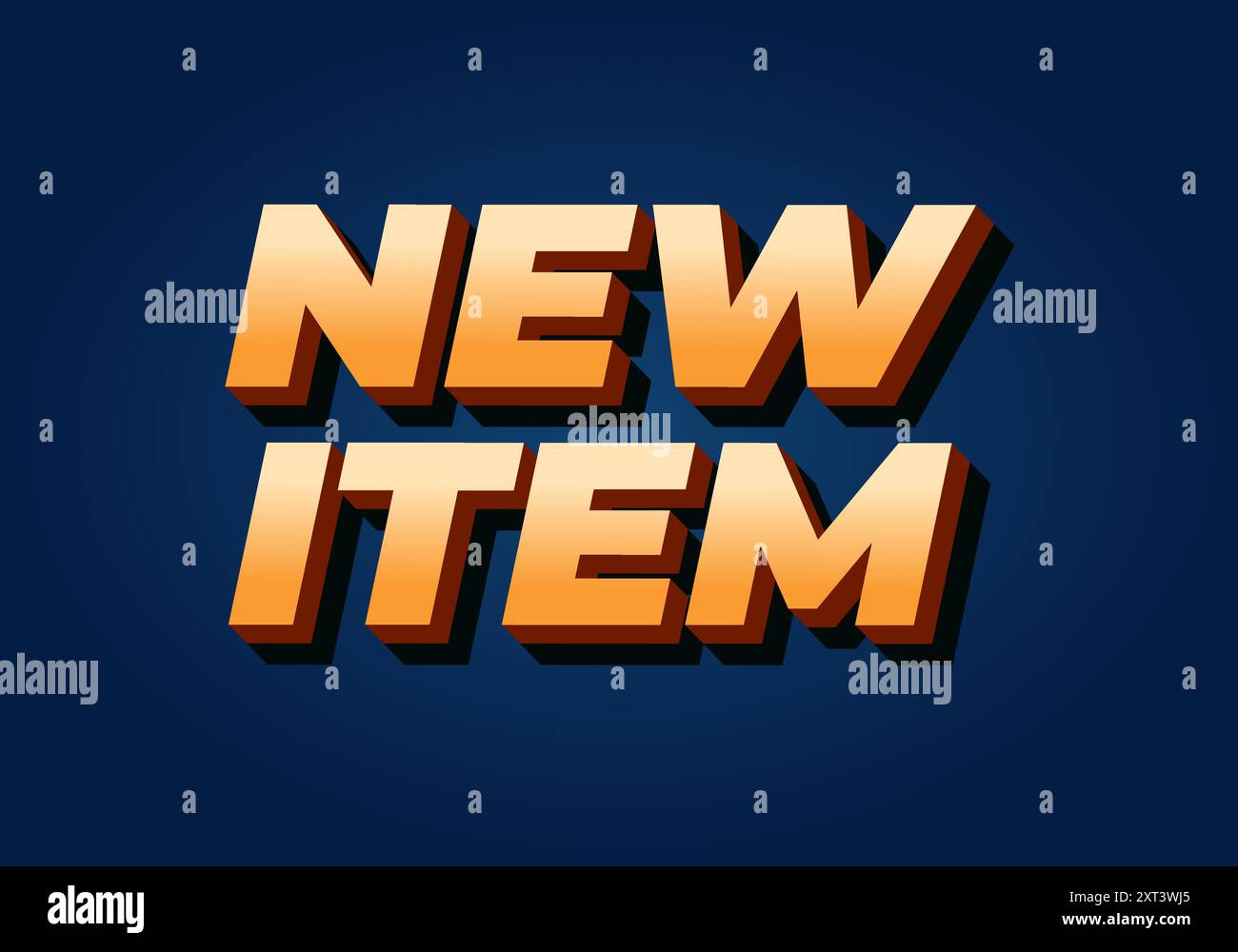 New item. Text effect design in 3D style for print ad purpose Stock ...