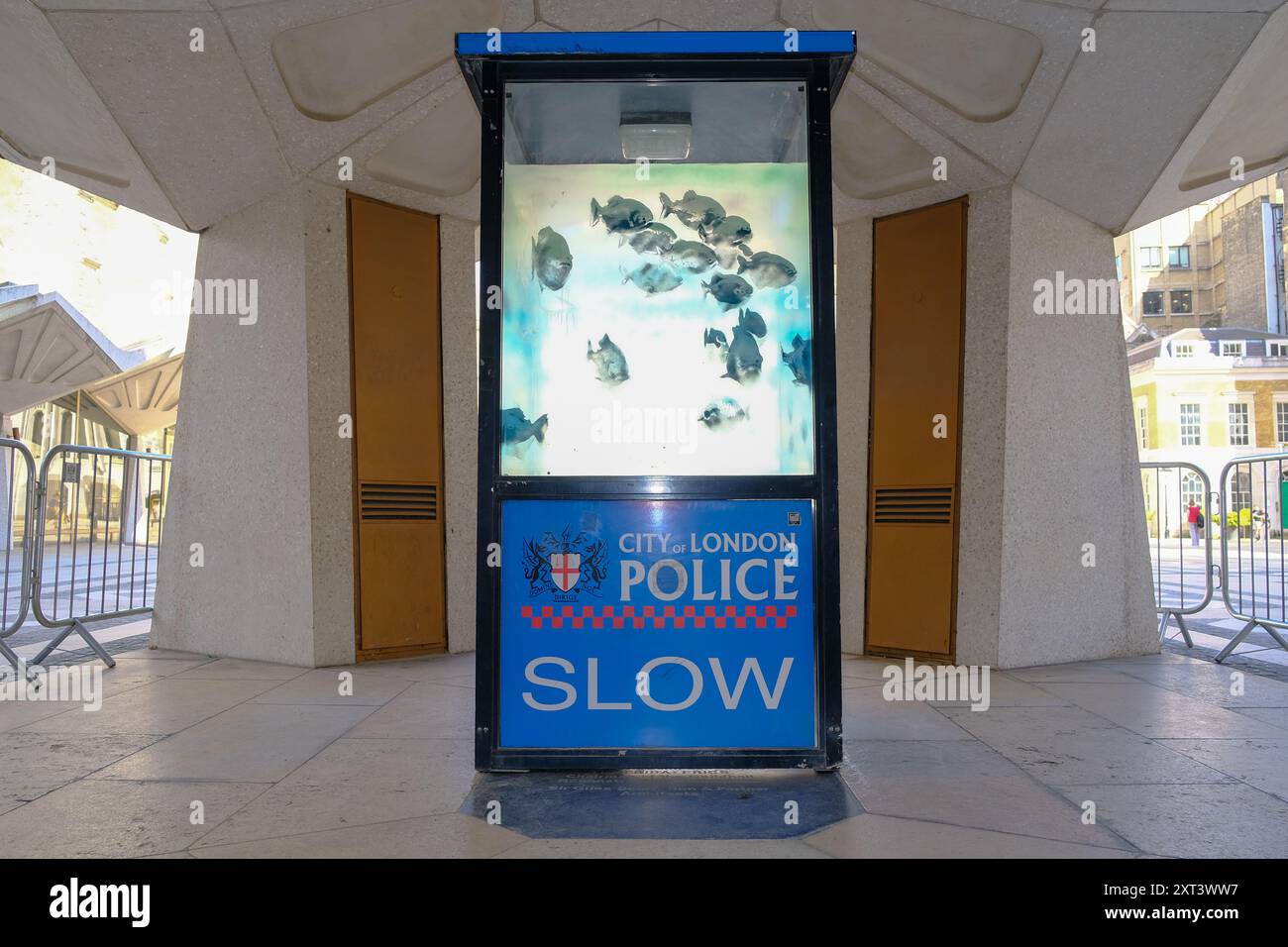 Banksy guildhall yard hi-res stock photography and images - Alamy