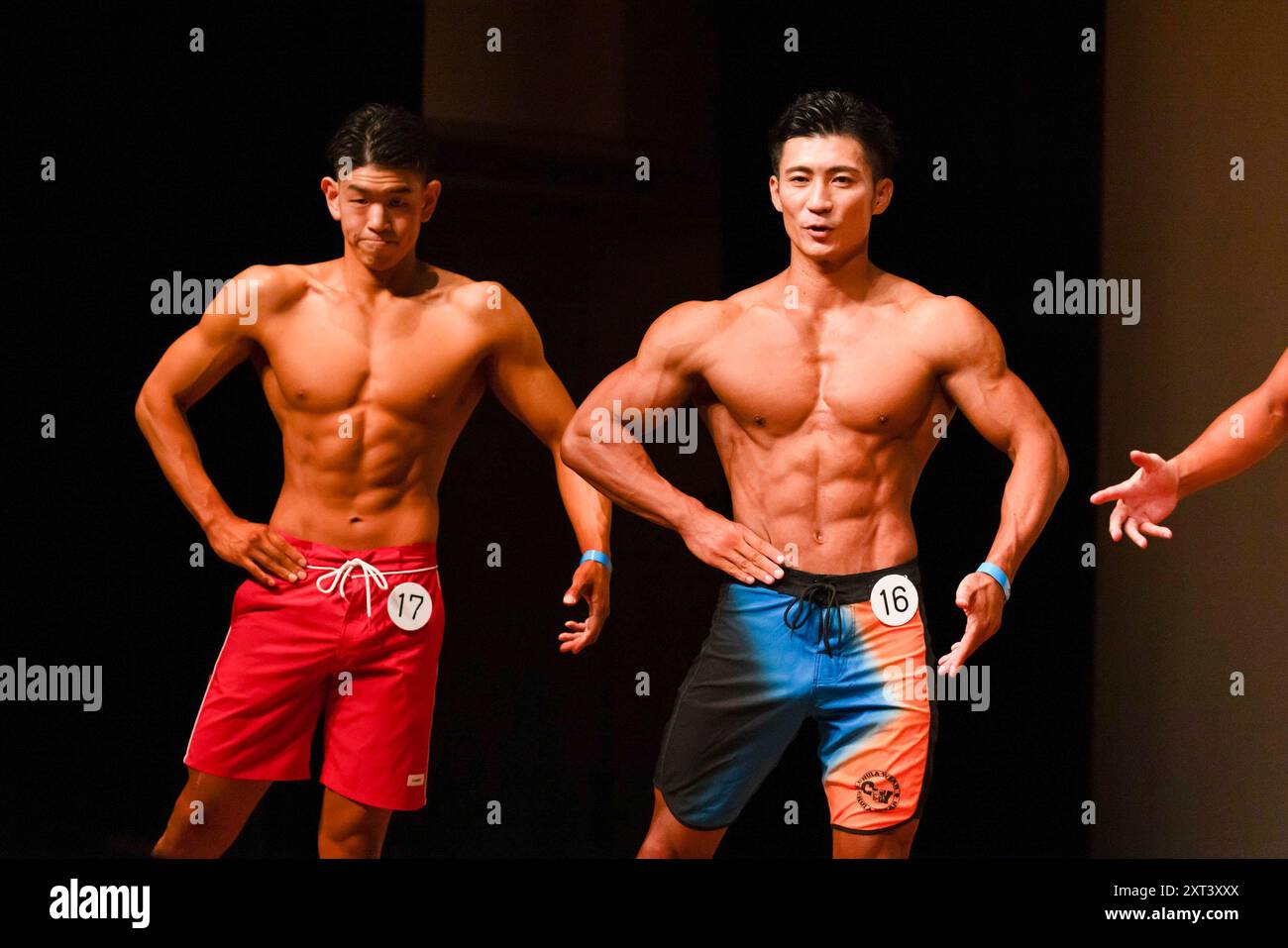 Yokosuka, Japan. 11th Aug, 2024. Tatsumi Shinji (left) and Ak? Y?ma ...