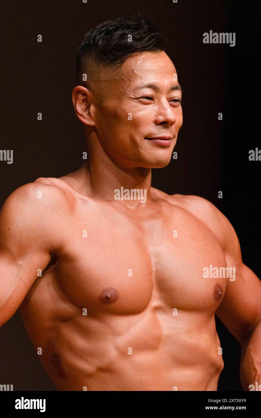 Yokosuka, Japan. 11th Aug, 2024. Yokoi Hideto poses during Men's ...