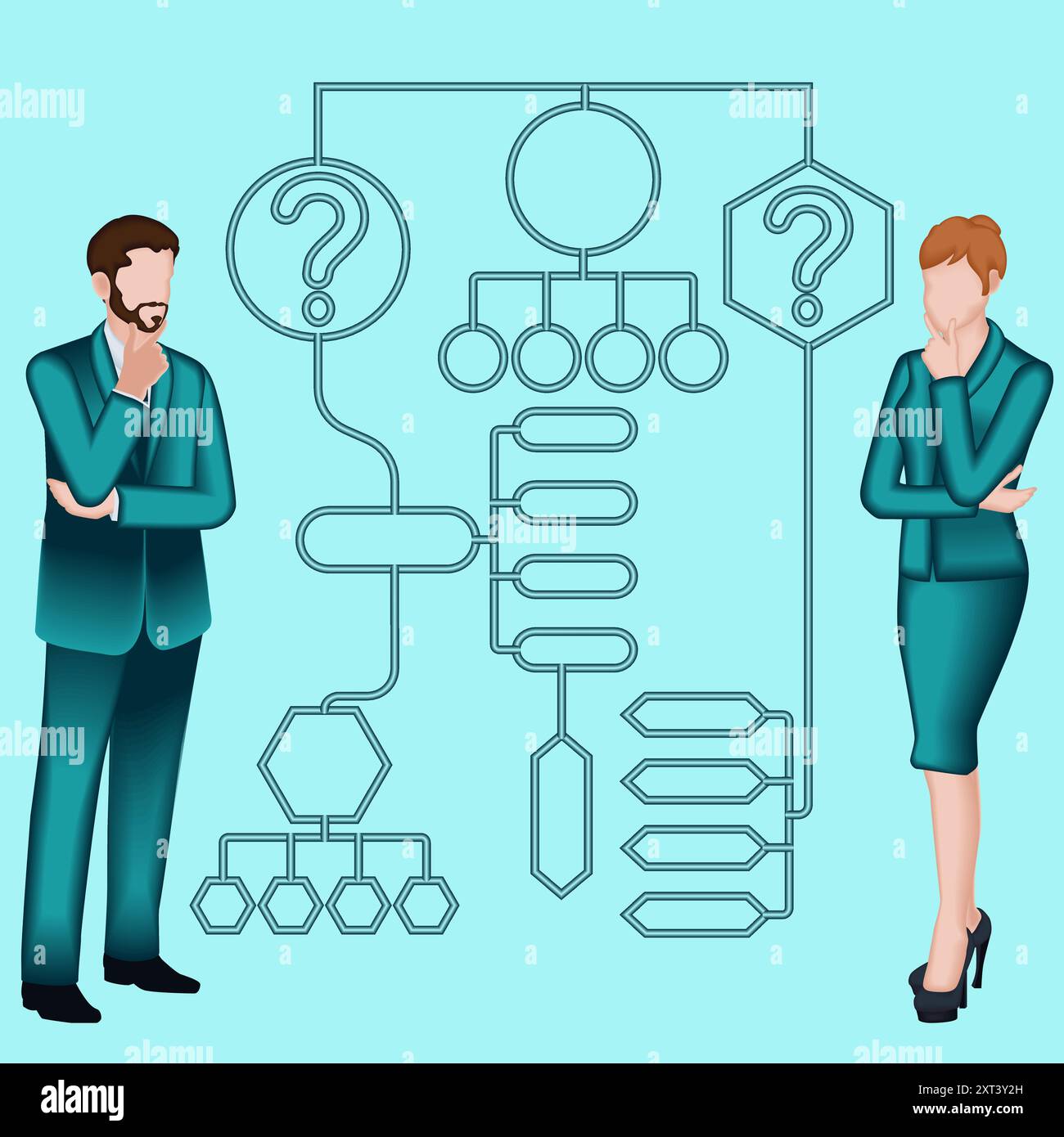 Identify problems Stock Vector Images - Alamy