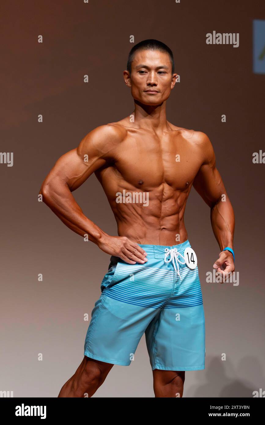 Yokosuka, Japan. 11th Aug, 2024. Nakamura Takuya poses during Men's ...