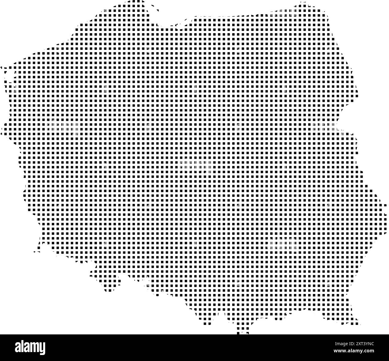 Poland map with dotted pattern vector illustration Stock Vector Image ...