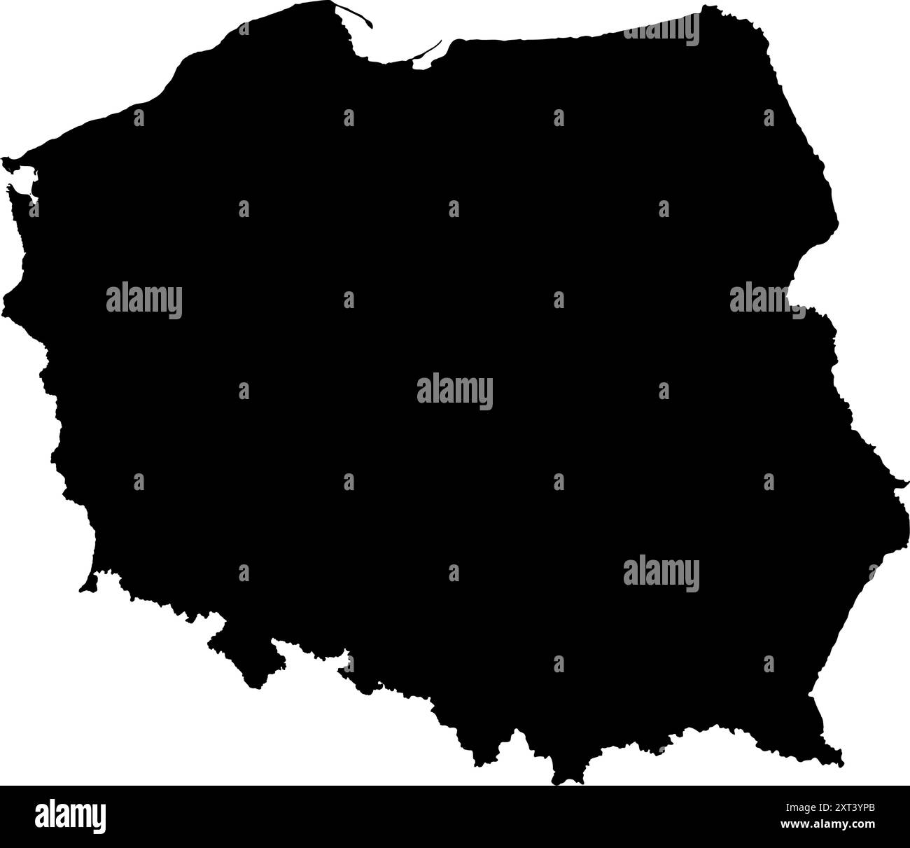 Poland map silhouette vector illustration Stock Vector Image & Art - Alamy