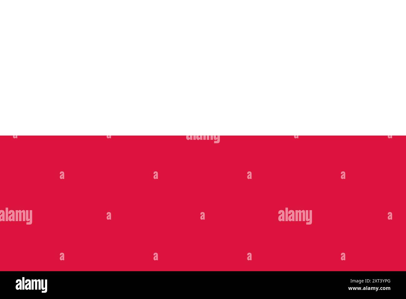Flag of Poland with real colors. Vector illustration Stock Vector Image ...