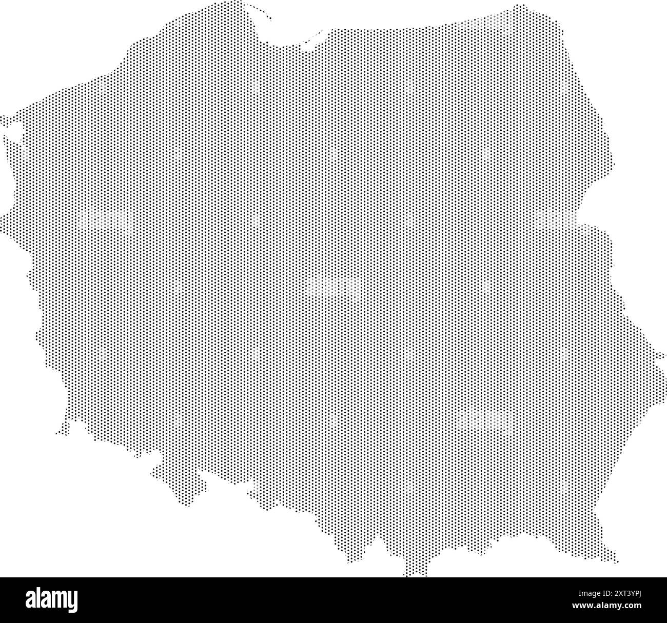 Poland map with dotted pattern vector illustration Stock Vector Image ...