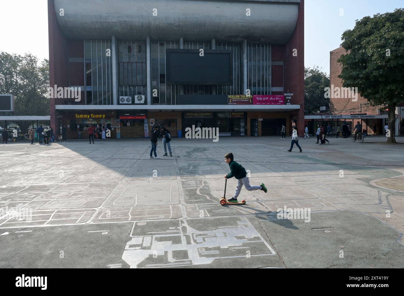 INDIA, Chandigarh, the master plan of the city divided in sectors was ...