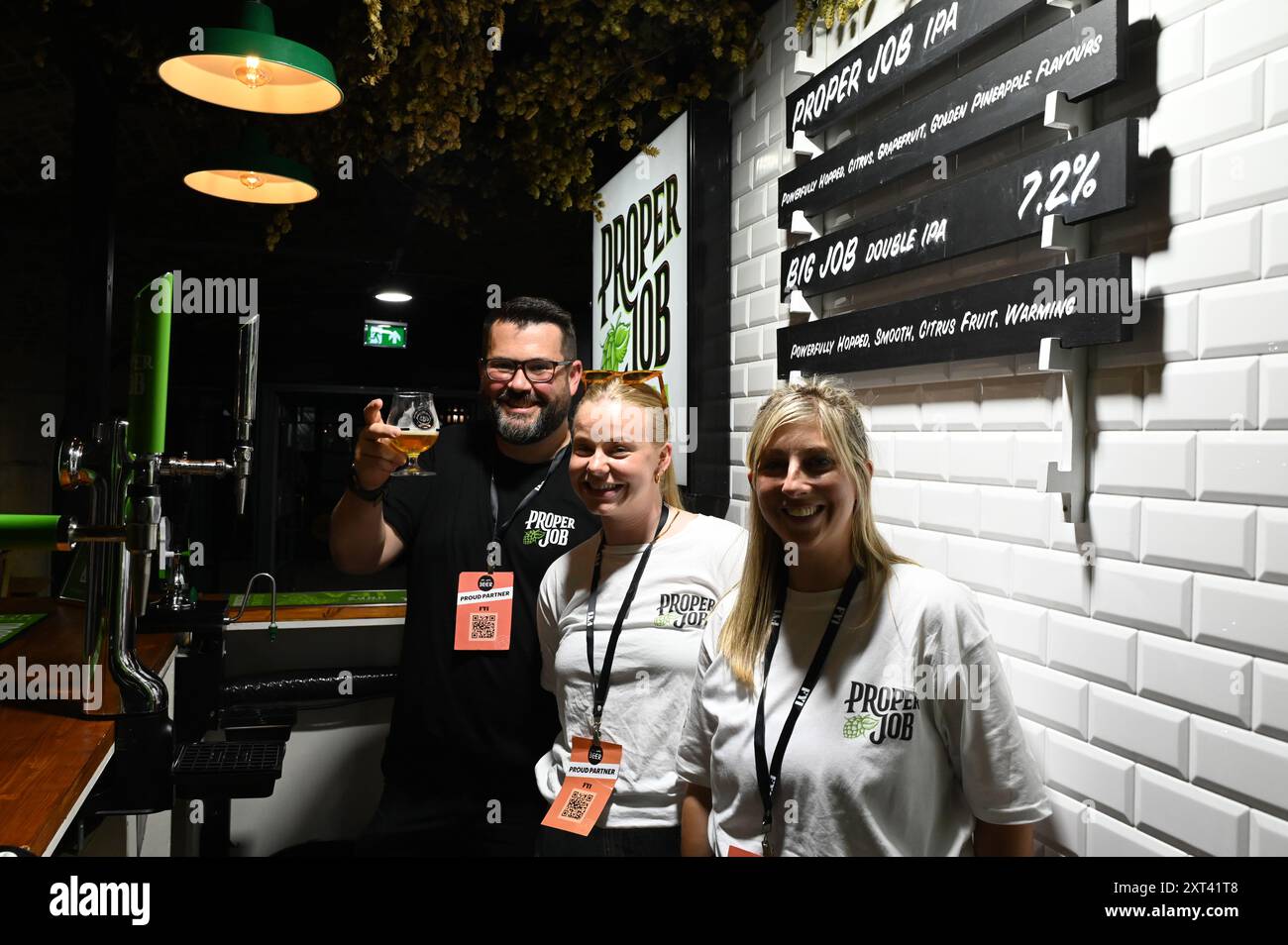 Friday morning the beer craft festival opened at Tobacco Dock with the queue outside going as ...