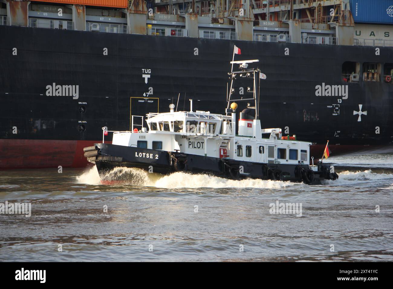 Pilot tender Hamburg Stock Photo - Alamy