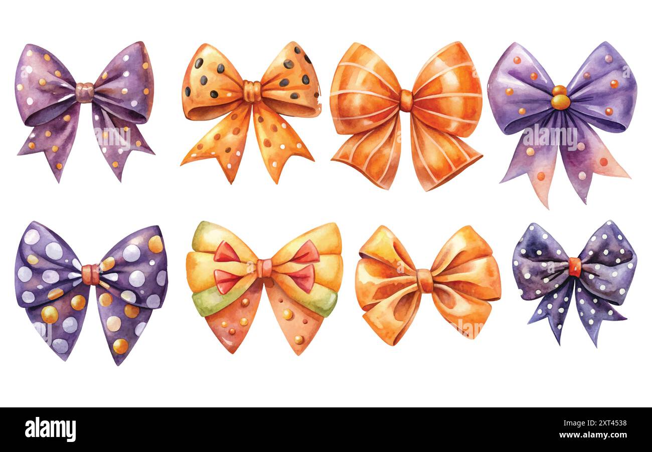 watercolor Coquette Bow Clipart-on white background Cute clipart hand ...