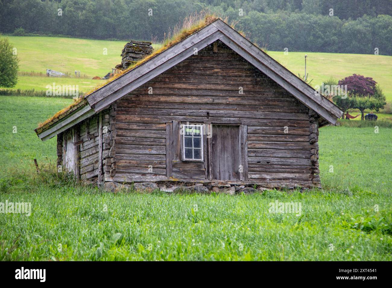 Traditional Norwegian timber built property in Olden, Norway Stock ...
