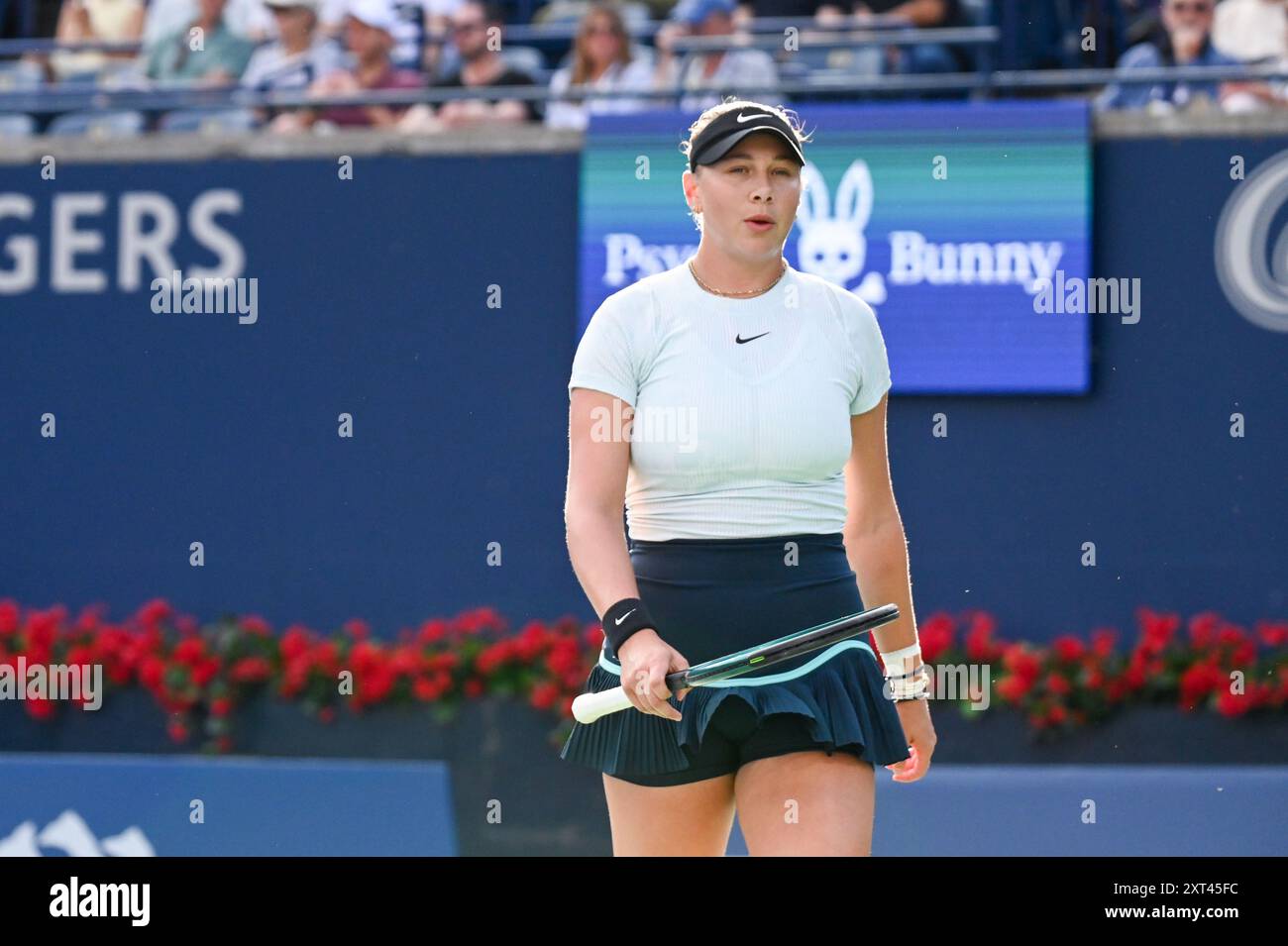 Toronto, Canada. 12th Aug, 2024. American tennis player Amanda ...