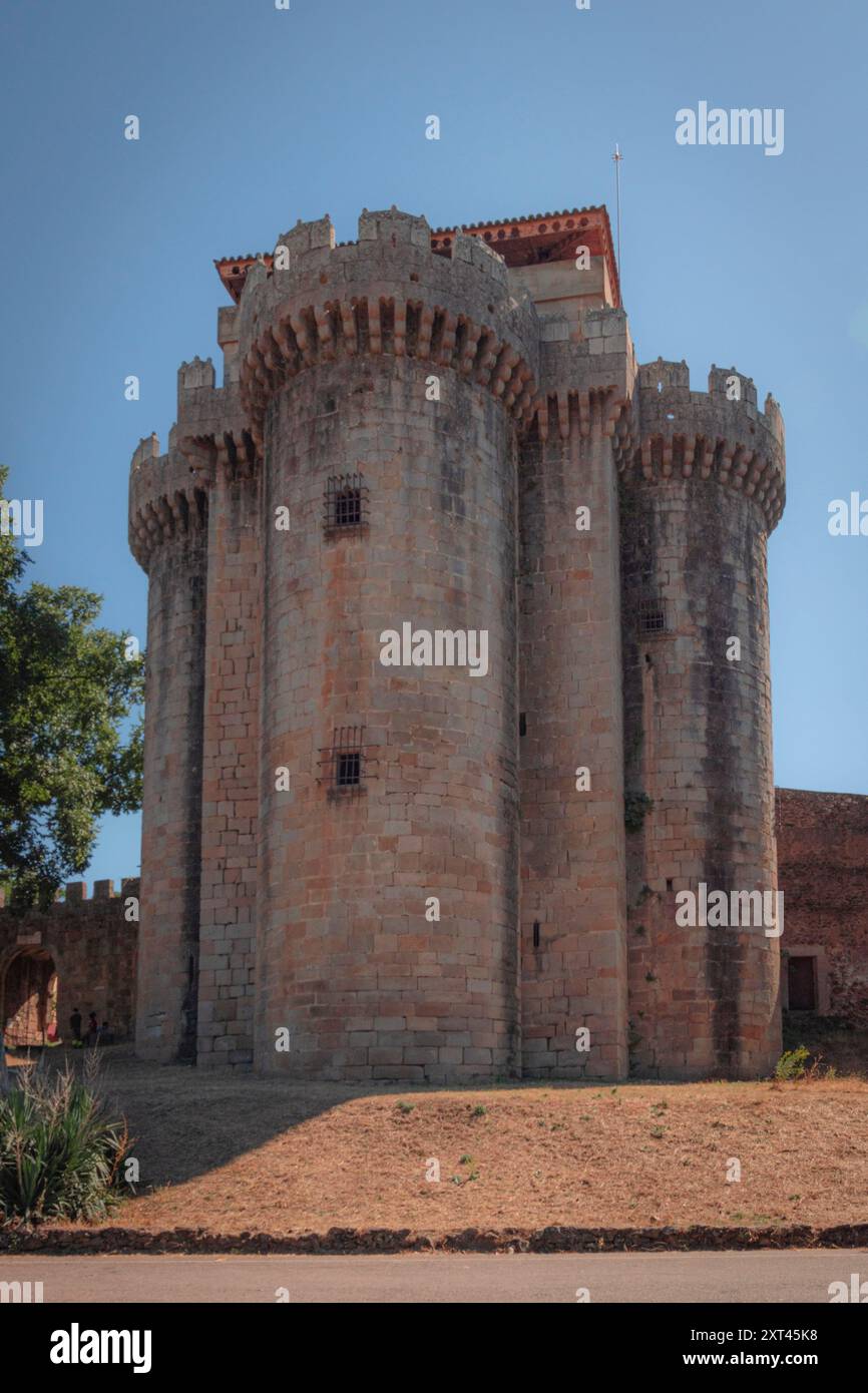 Inside the tower of Granadilla's abandoned castle, a beam of sunlight ...