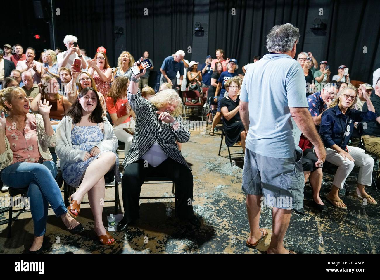 Atmosphere during a JD Vance campaign rally on August 6, 2024 in ...
