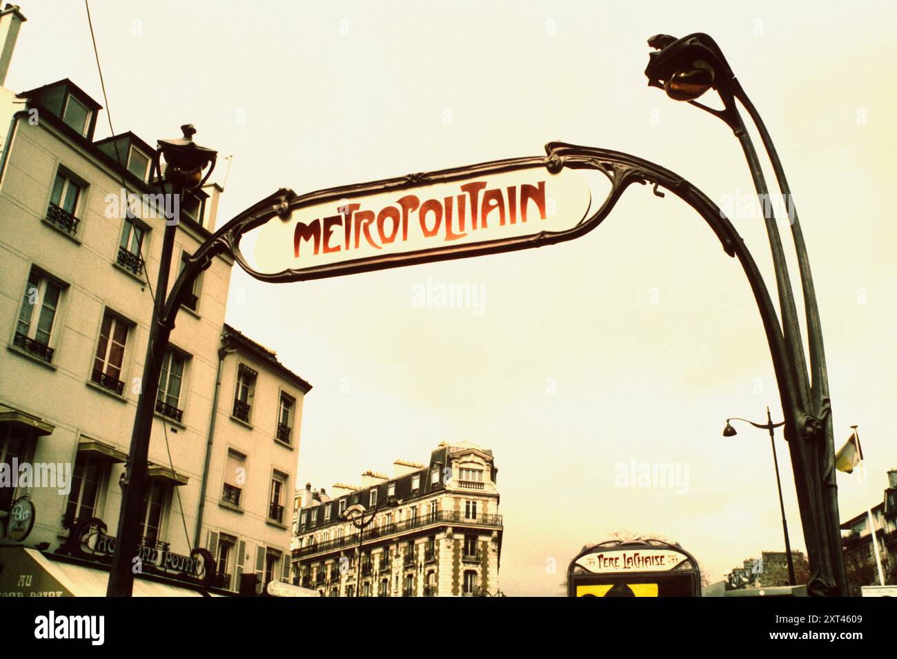 Classical Art Nouveau sign by Hector Guimard (c.1900). Paris . France ...