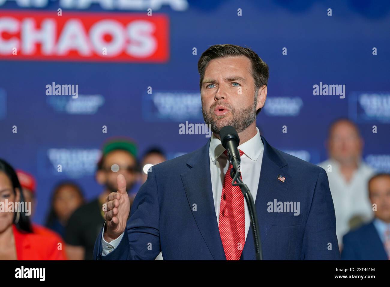The Republican candidate for U.S. vice president, Ohio Senator JD Vance ...