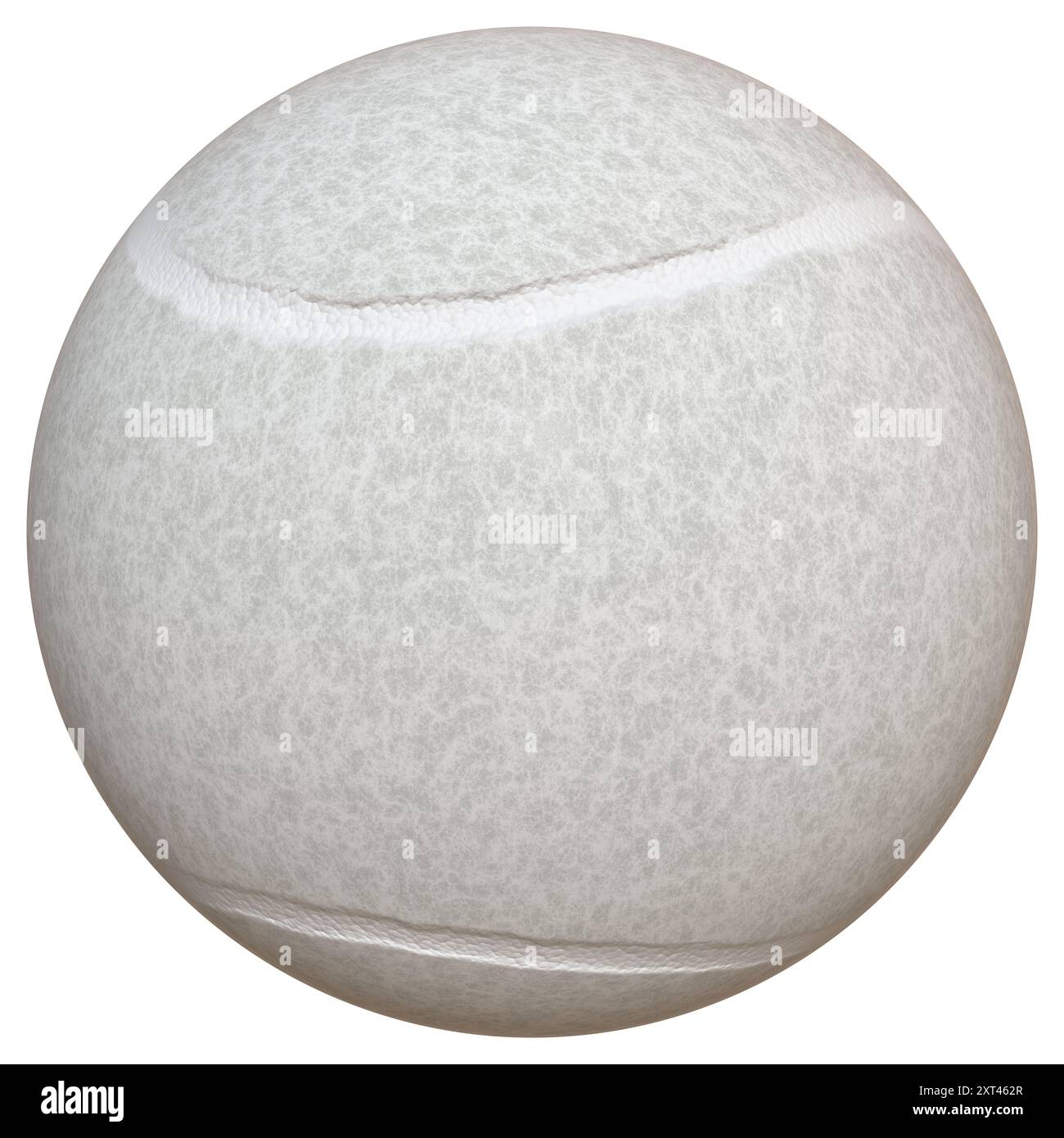 One tennis ball isolated on a white background. Raster illustration ...