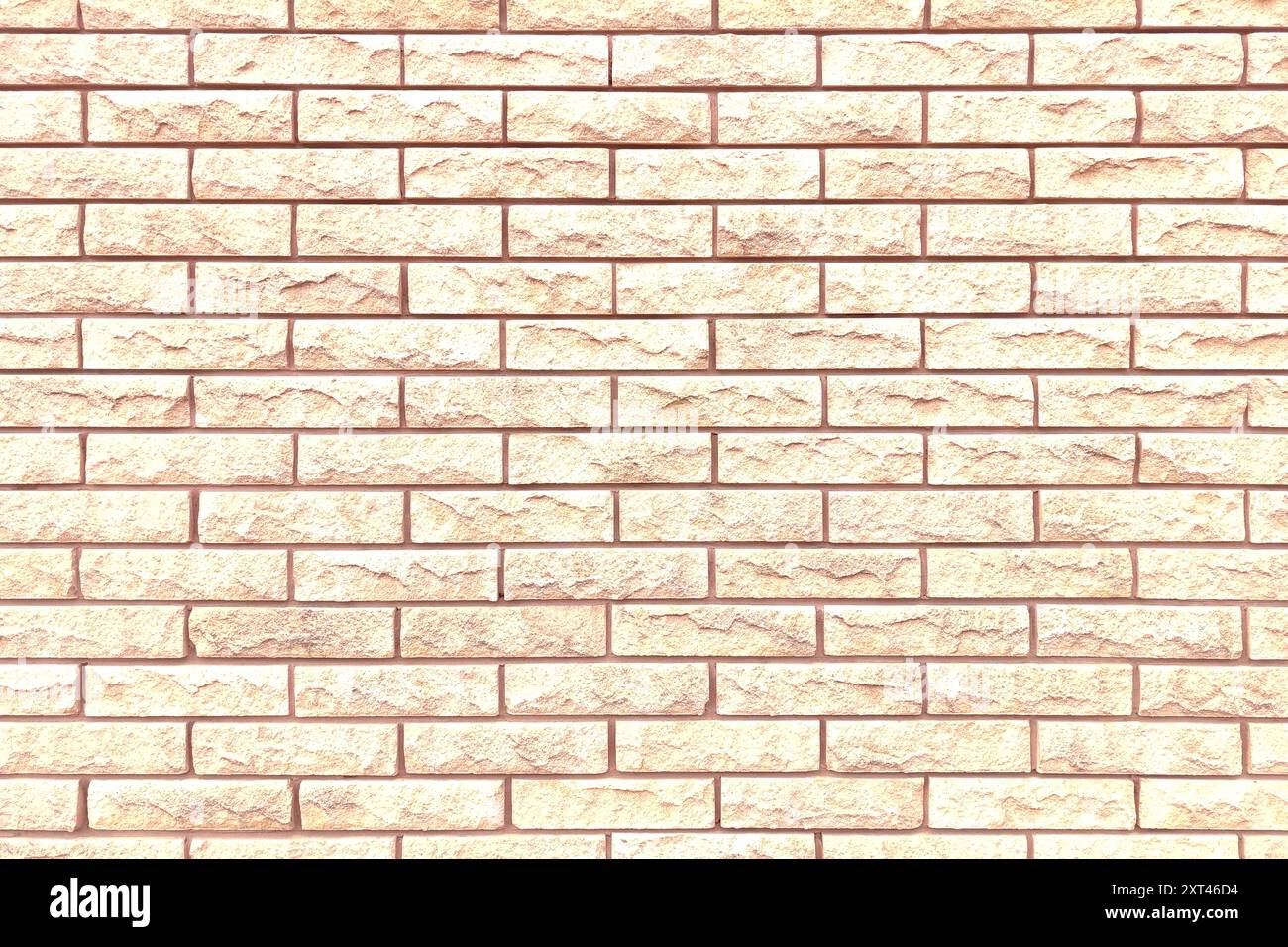 Cream and white brick wall texture background. Brickwork or stone ...