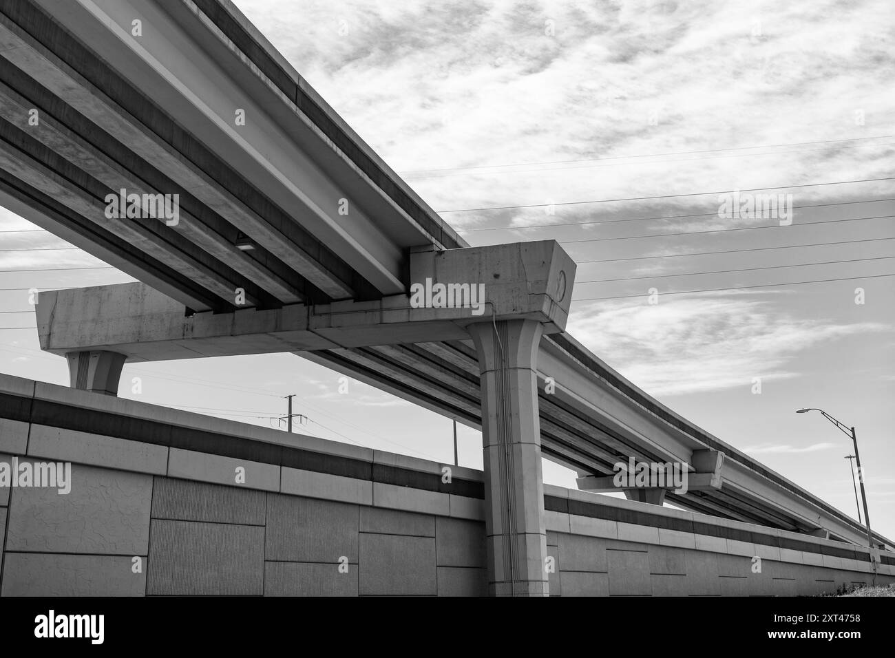 structural roadway. road junction. flyover architecture of transport ...