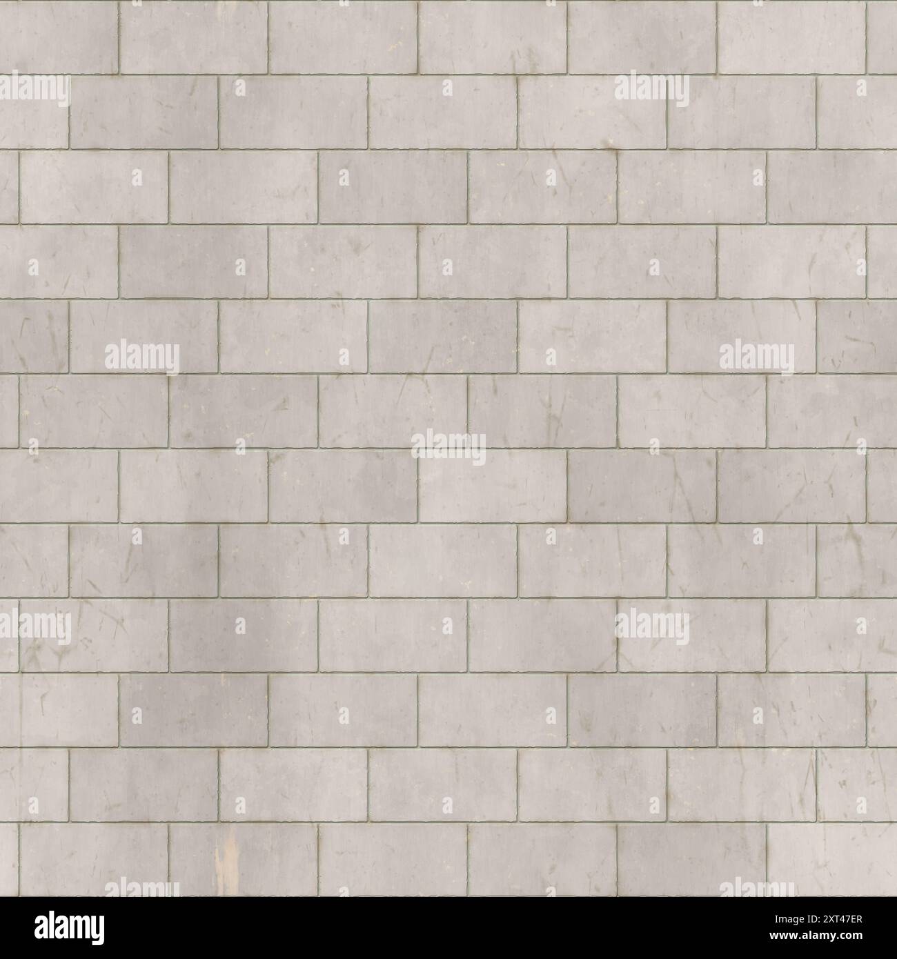 White brick seamless texture. White-grey aged brickwork background. 3d ...